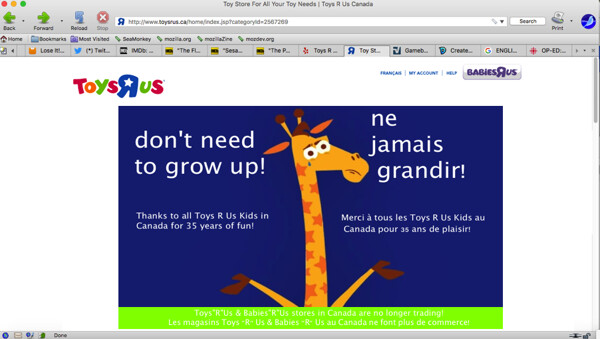 Toys r us website store