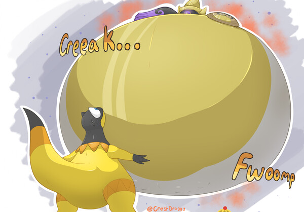 Comm Inflatable Intimidation By Crestdraggy Fur Affinity Dot Net